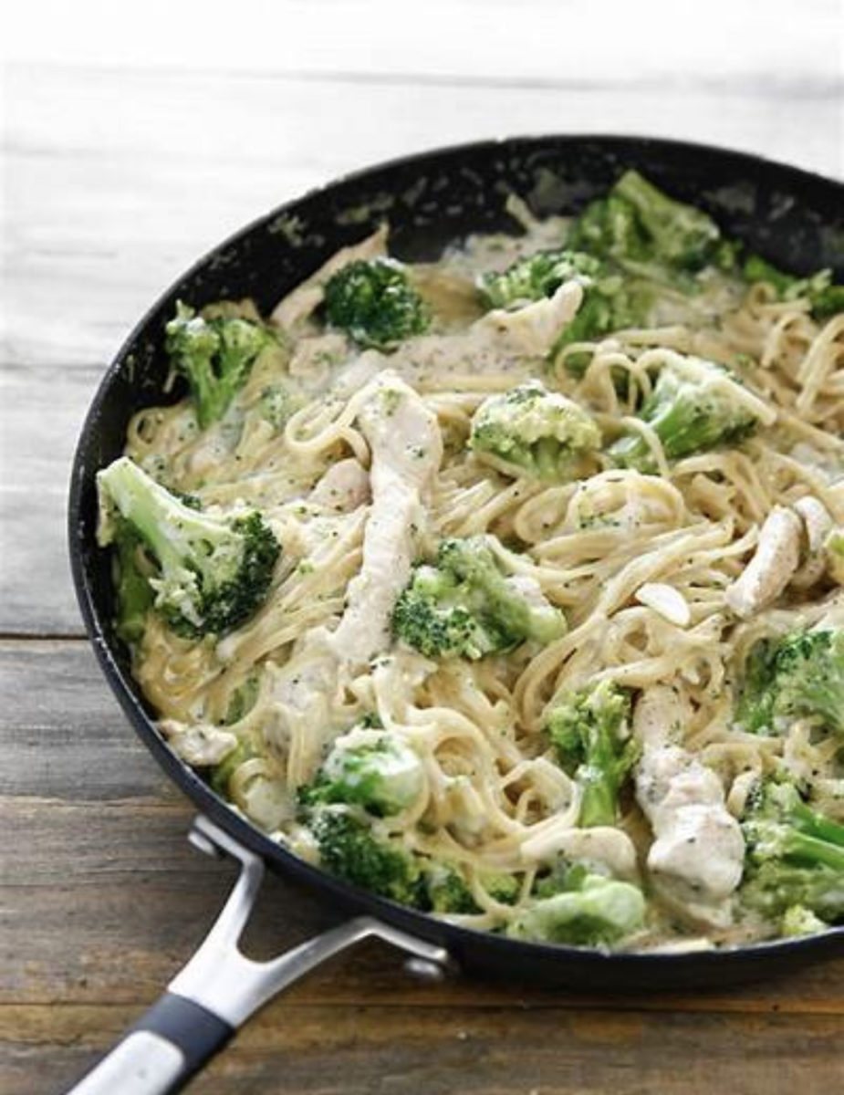 Chicken Alfredo Bowl-Low Carb - Long Life Meal Prep
